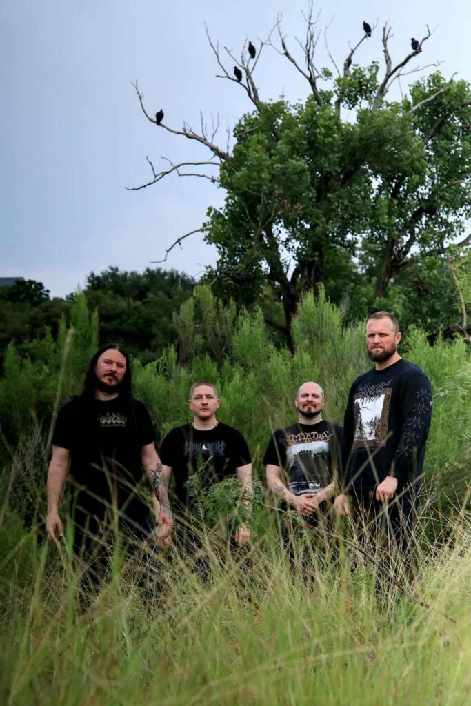 US atmospheric blackened doom metal band Krigsgrav premiere new single ...