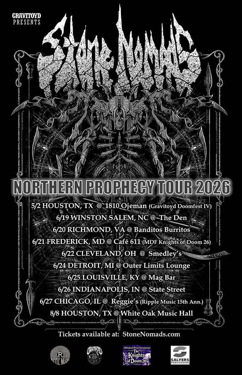 US doom/sludge metal trio Stone Nomads announce summer tour, 2 new ...